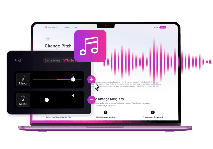 Best Free Online Pitch-Changing Tool: Support Various Audio Formats